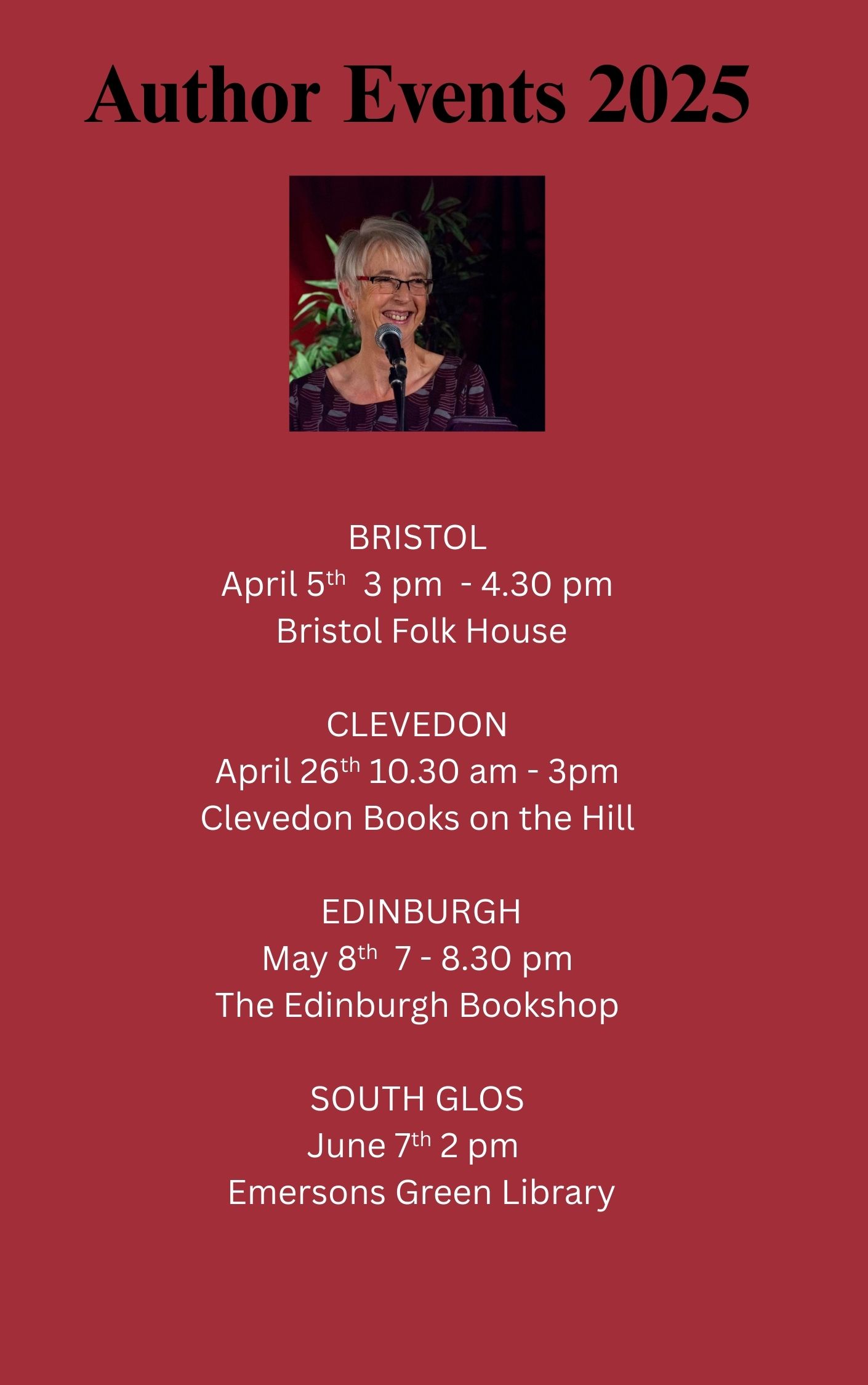 Meet me in 2025 – Ali Bacon, Author